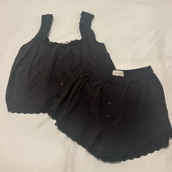 THE GREAT. | Shorts | The Great Black Sleepwear Set | Poshmark